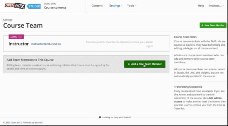 Studio - Managment sytem in the Open edX platform - edunext