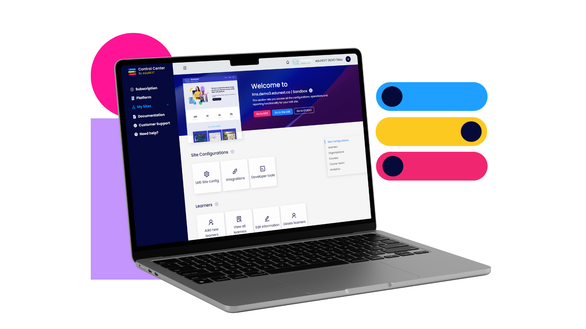 edunext Control Center - edunext